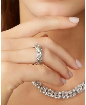 ORADINA Sterling Byzantine Ring