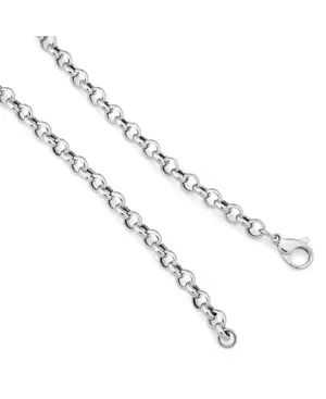ORADINA Sterling Graduated Rolo Necklace - Silver