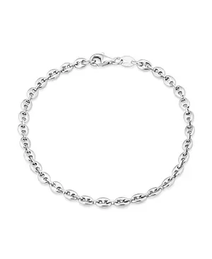 ORADINA Petite Mariner Link Chain Bracelet - Silver