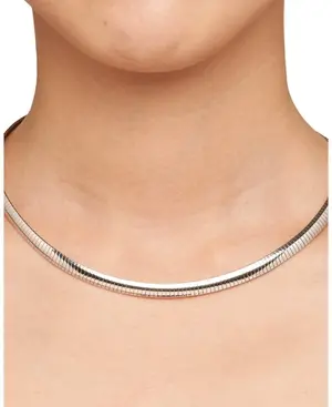 ORADINA Sterling Omega Necklace - Silver