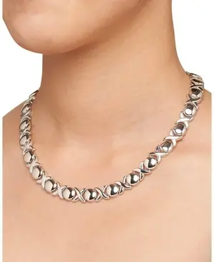 ORADINA Sterling X-o Necklace
