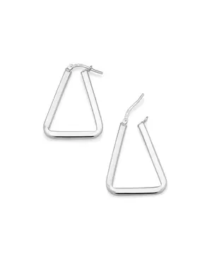 ORADINA Sterling Trinity Hoop Earrings