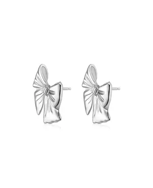 ORADINA Sterling Bowtie Stud Earrings