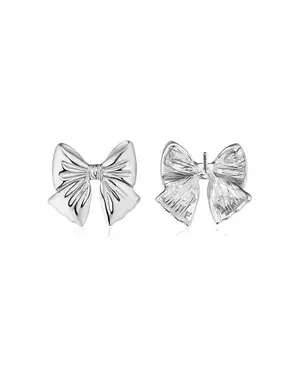 ORADINA Sterling Bowtie Stud Earrings