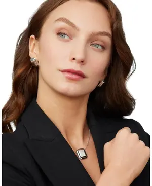 ORADINA Sterling Cufflink Pendant Necklace