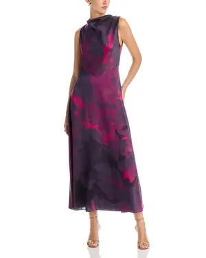 BOSS Davelvana Silk Midi Dress