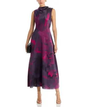 BOSS Davelvana Silk Midi Dress