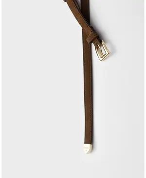 Prada Suede Belt - Brown