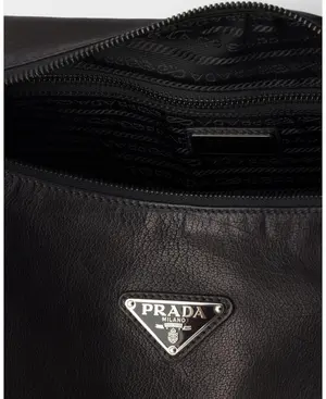 Prada Leather Shoulder Bag - Black