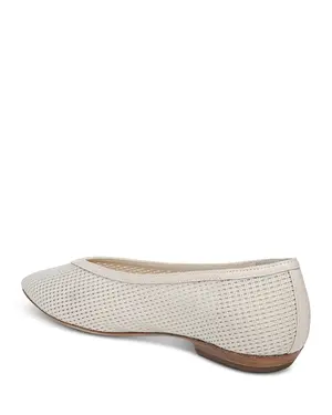 Veronica Beard Bancroft Mesh Flats - Ecru