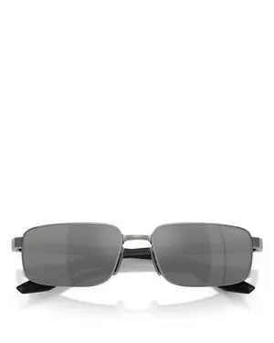 Prada Sport Linea Rossa Rectangular Sunglasses, 59mm - Grey Gradient
