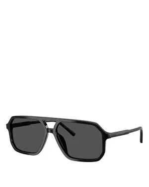 Dolce & Gabbana Aviator Sunglasses, 59mm - Black
