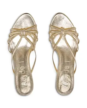 AeydĒ Abby Strappy Sandals - Gold