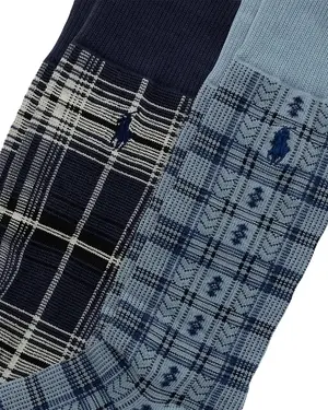 Polo Ralph Lauren Plaid Crew Socks Pack