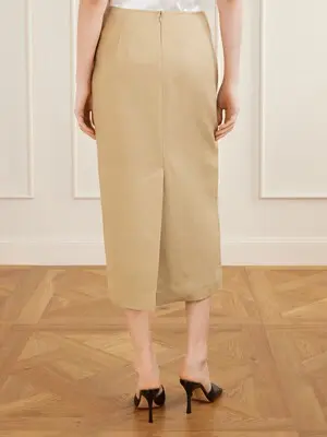 Max Mara Veranda Linen Midi Skirt
