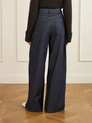 Ossou Slick Wide-leg Jeans