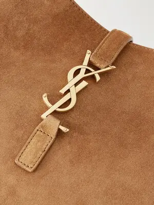 Saint Laurent Le 5 À 7 Supple Large Suede Bag - Orange