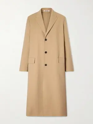 Auralee Wool-blend Gabardine Overcoat