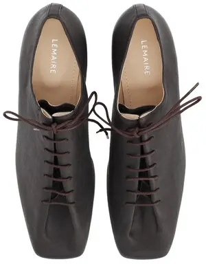 LEMAIRE Heeled Lace-up Shoes - Brown
