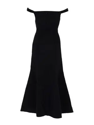 SELF-PORTRAIT Boucle Midi Dress