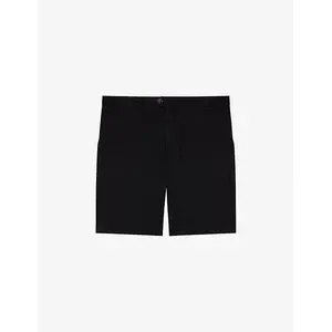 REISS Stretch-cotton Chino Shorts - Black