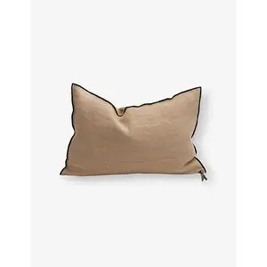 Maison De Vacances Stonewashed Linen Cushion 40cm X 60cm Sable