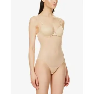 Wolford Scoop-neckline Stretch-mesh Body