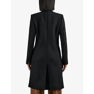 REISS Wool-blend Wrap-over Coat