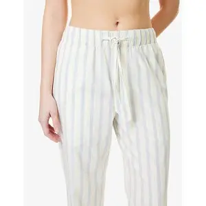 TEKLA Straight-leg Organic-cotton Poplin Pyjama Trousers