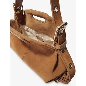 Maje Miss M Mini Suede Shoulder Bag