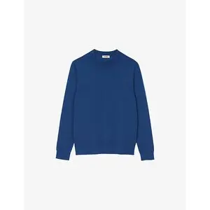 Sandro Crewneck Fine-knit Jumper - Bleus