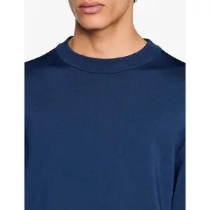 Sandro Crewneck Fine-knit Jumper - Bleus
