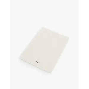 TEKLA Bordered Cotton Bath Mat 70cm X 50cm - Ivory
