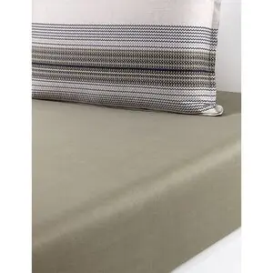 BOSS Modernist Double Cotton Fitted Sheet - Multicoloured