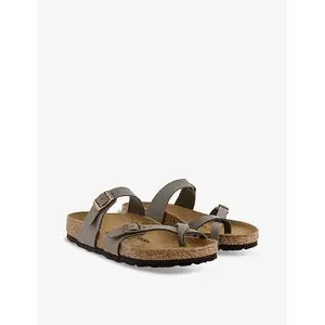 BIRKENSTOCK Mayari Faux-leather Sandals - Stone