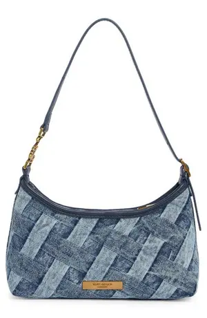 Kurt Geiger Denim Shoulder Bag - Navy