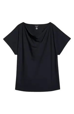 Lyssé Ensley Cowl Neck Top - Black