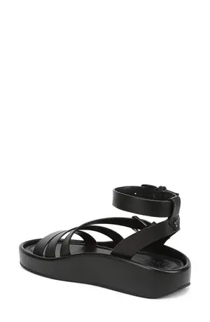 Naturalizer Platform Ankle Strap Sandals - Black