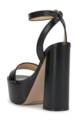 Jessica Simpson Axtyn Ankle Strap Platform Sandal - Black