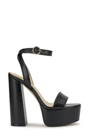 Jessica Simpson Axtyn Ankle Strap Platform Sandal - Black