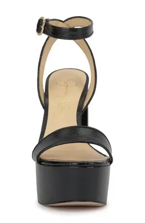 Jessica Simpson Axtyn Ankle Strap Platform Sandal - Black