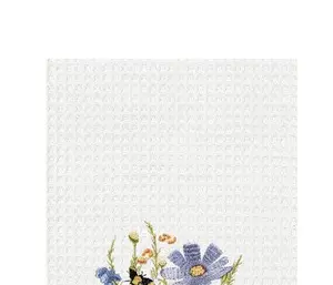 C&F HOME Honey Bee & Flowers 100% Cotton Waffle Weave Dishtowel