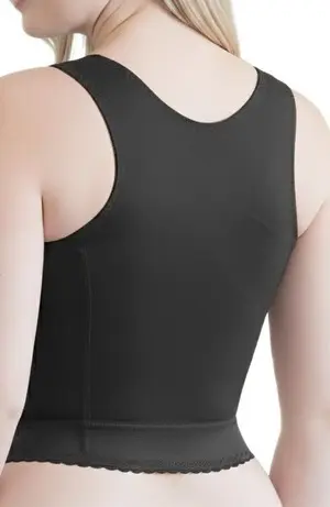 CORTLAND INTIMATES A DIVISION OF RAGO Front Closure Back Support Long Line Bra - Black