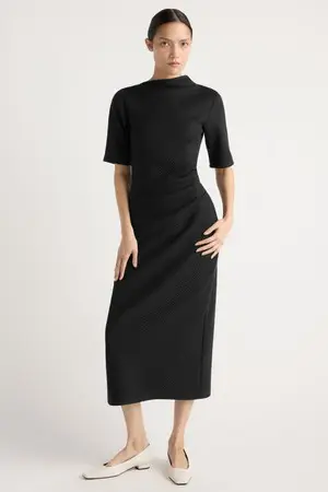 Modern Citizen Evie Ribbed Knit Jersey Dress