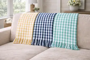 C&F HOME 50" X 60" Ashford Throw Blanket Collection - Yellow