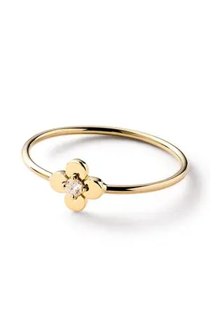 ANA LUISA Mini Diamond Flower Ring
