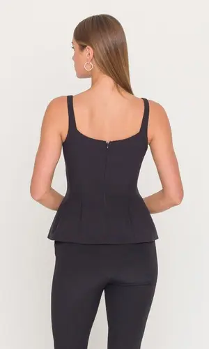 Generation Love Crepe Peplum Top