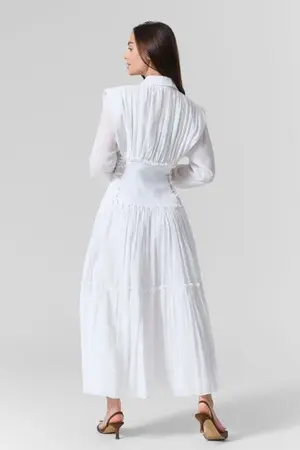 LE FAFO Silk Cotton Long Dress