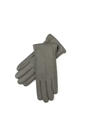 BOB ORÉ BLUE COLLECTION Elise Leather Gloves - Gray