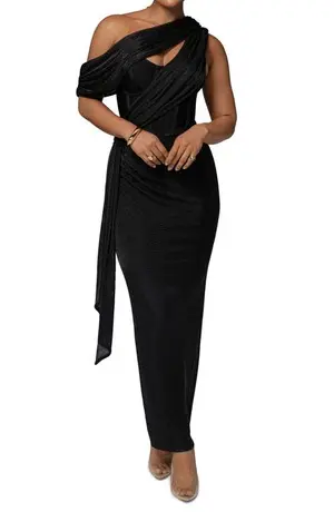 JLUXLABEL Celestina Draped Maxi Dress